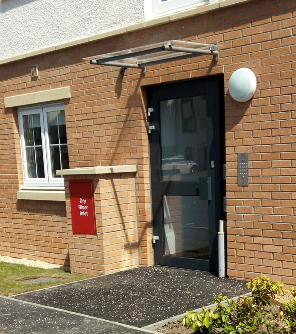 The Dornoch Clear Light Perspex Entrance Canopy – Peter Cook Canopies Ltd